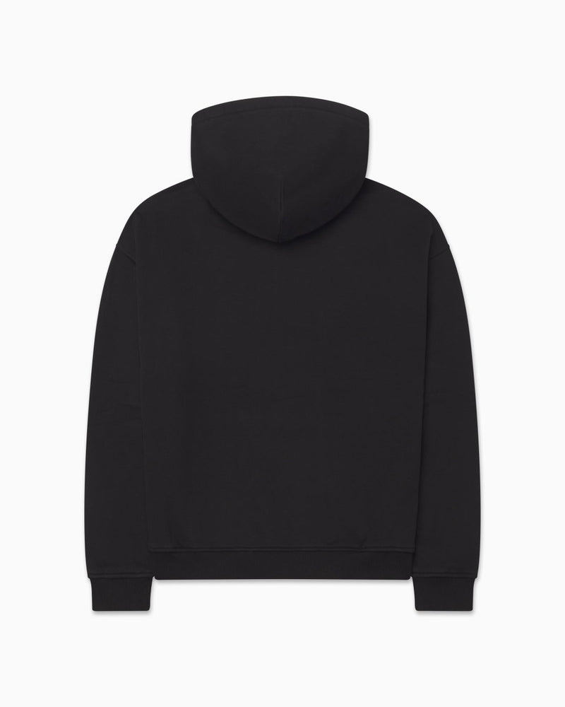 Fleece Oversized Hoodie | Black – Khy