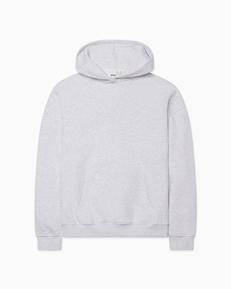 Fleece Oversized Hoodie | Light Heather Grey – Khy