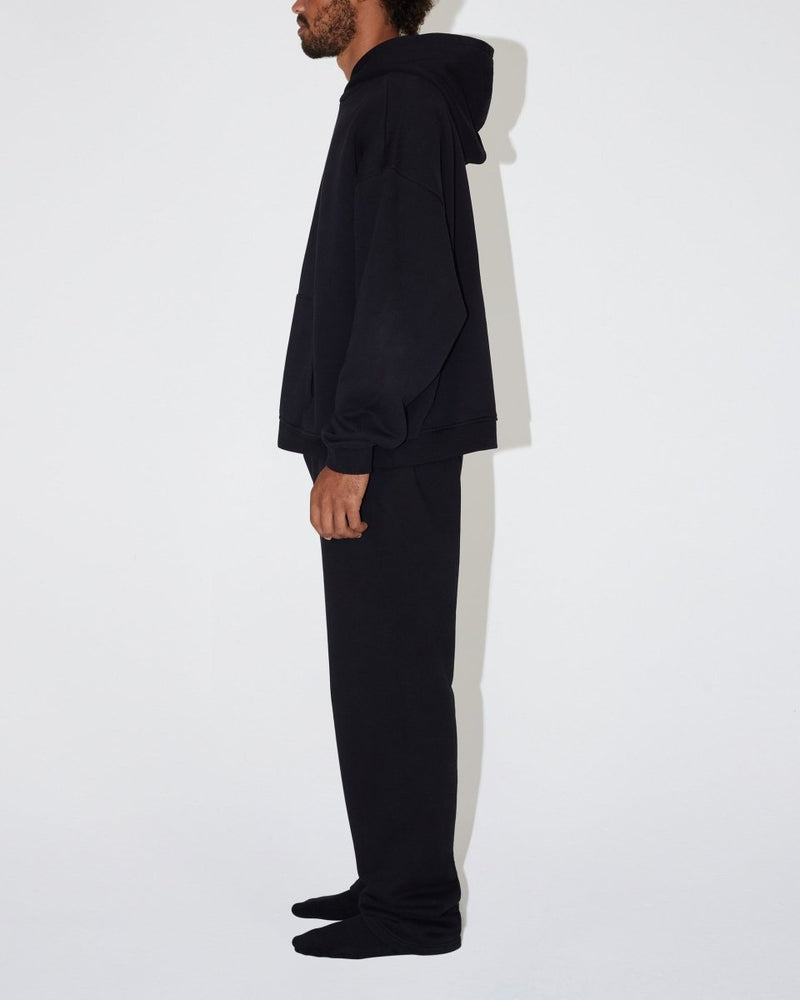 Fleece Oversized Hoodie | Black – Khy