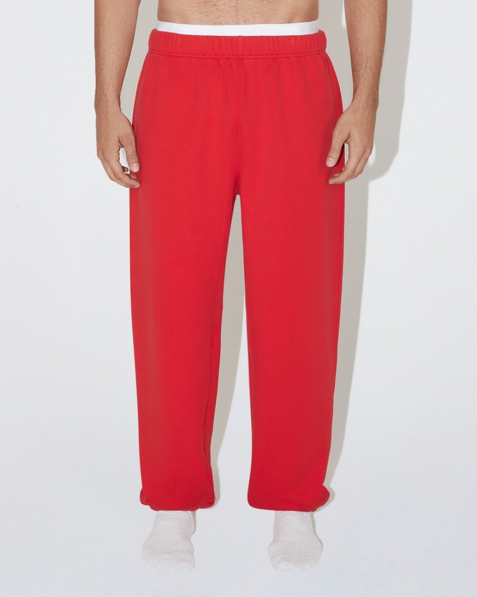 Fleece Jogger | Red – Khy