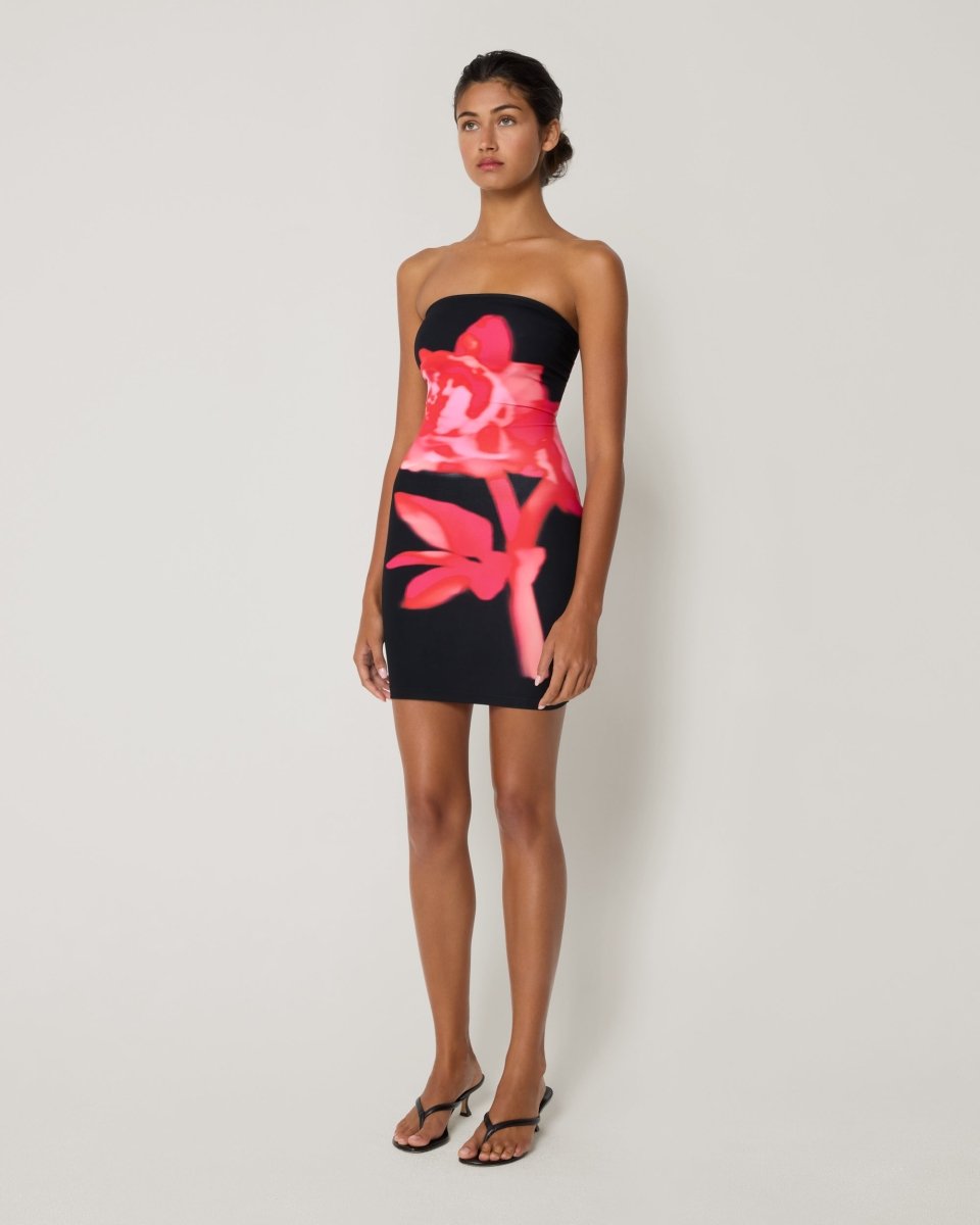Smooth Stretch Strapless Mini Dress | Black Peony – Khy