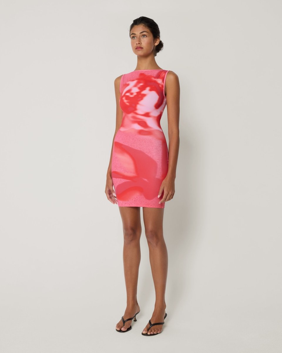 Smooth Stretch Tank Mini Dress | Pink Peony – Khy