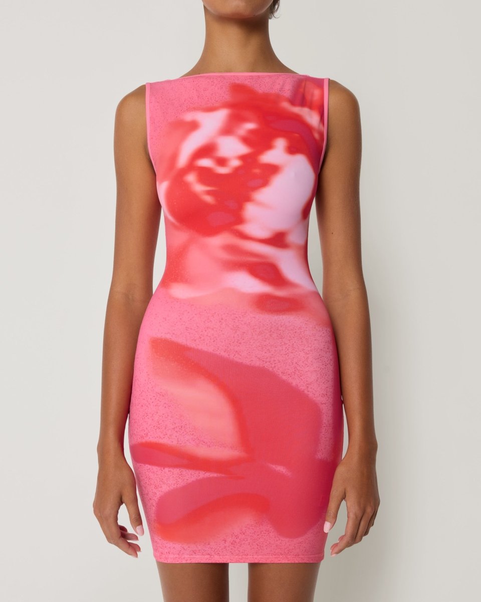 Smooth Stretch Tank Mini Dress | Pink Peony – Khy