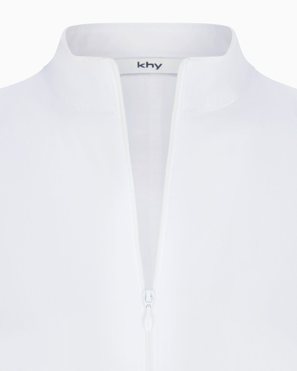 Poplin Zip Mini Dress | White – Khy