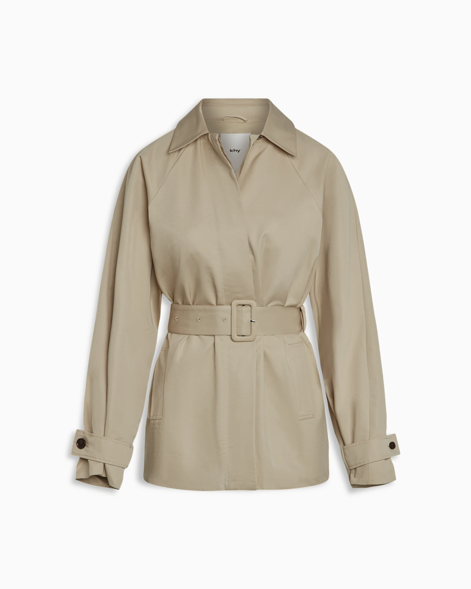 Short Trench Coat | Taupe – Khy